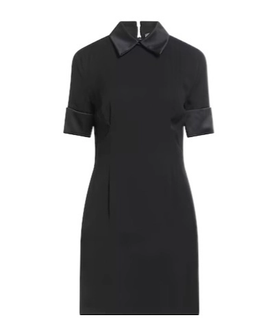 Sportmax Crepe Bodycon Dress With Satin Trims