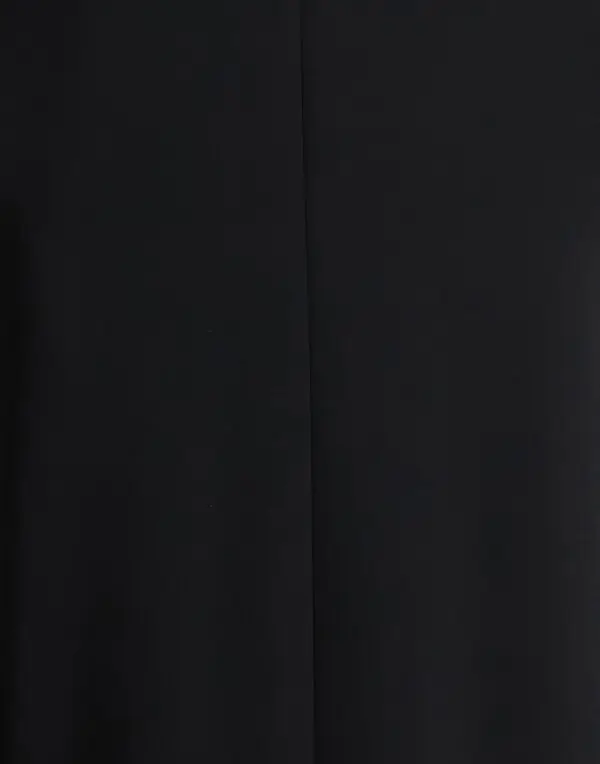 MAISON MARGIELA Crepe Crewneck Dress With Cutout