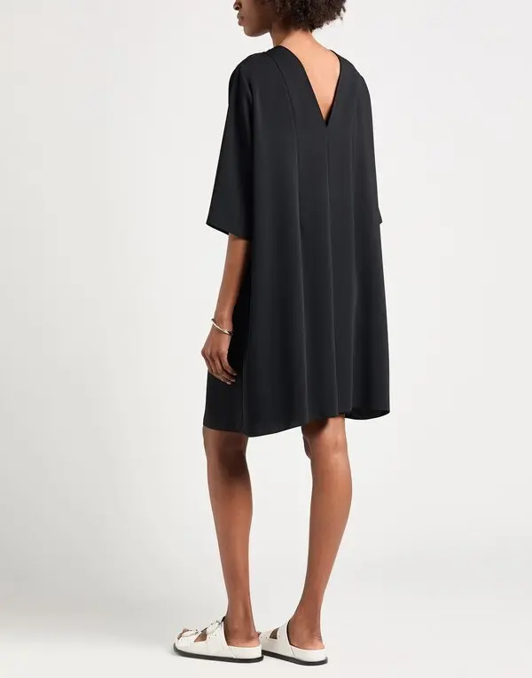MAISON MARGIELA Crepe Crewneck Dress With Cutout
