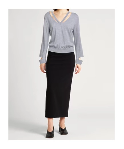 Tory Burch V-neck Fine Knit Sweater