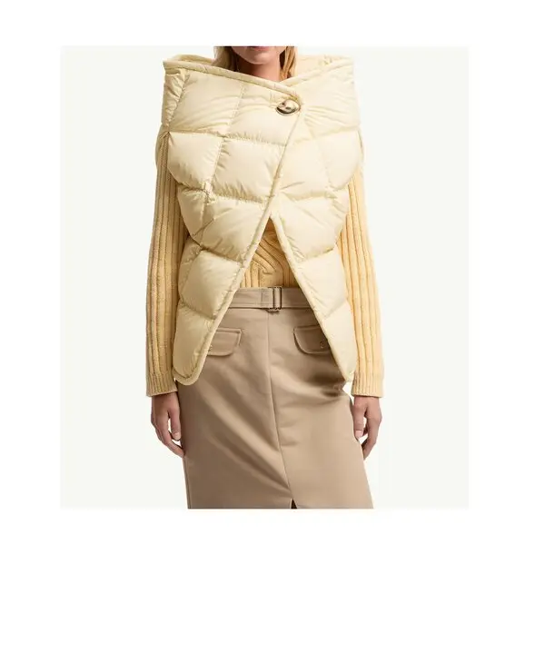 Moncler Asymmetrical Down Cape