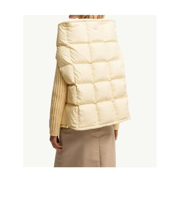 Moncler Asymmetrical Down Cape