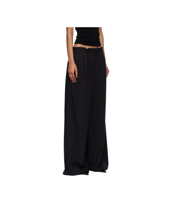 ST. AGNI Paper Bag Waist Wide Leg Trousers