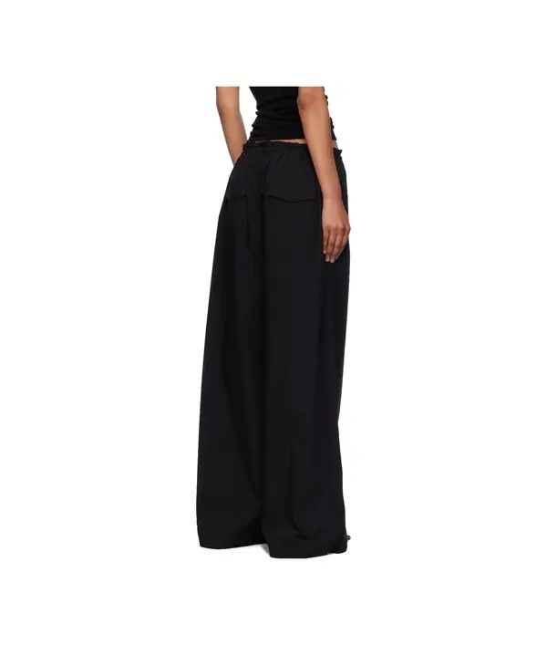 ST. AGNI Paper Bag Waist Wide Leg Trousers