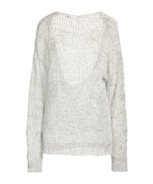 MAISON MARGIELA Two-tone Metallic Open-knit Jumper