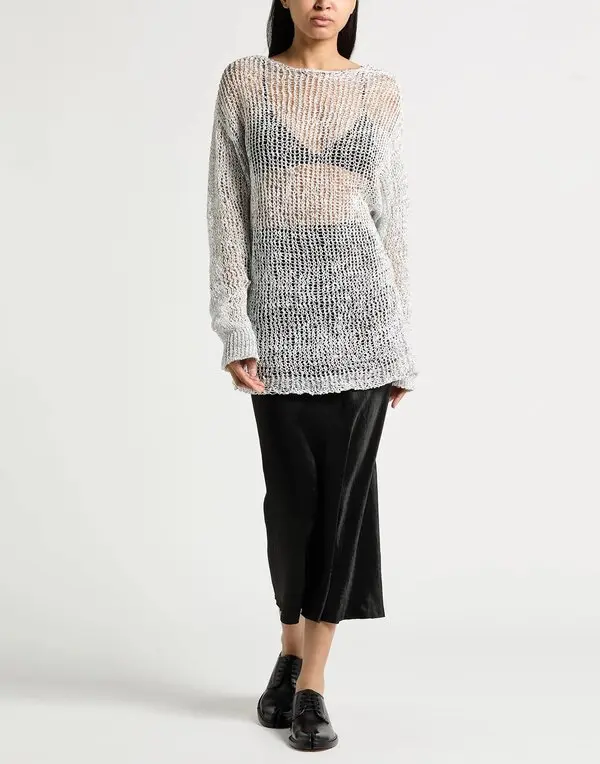 MAISON MARGIELA Two-tone Metallic Open-knit Jumper