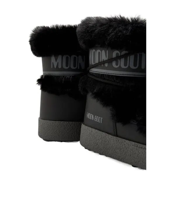 Moon Boot Faux Fur Waterproof Lace-up Snow Boots