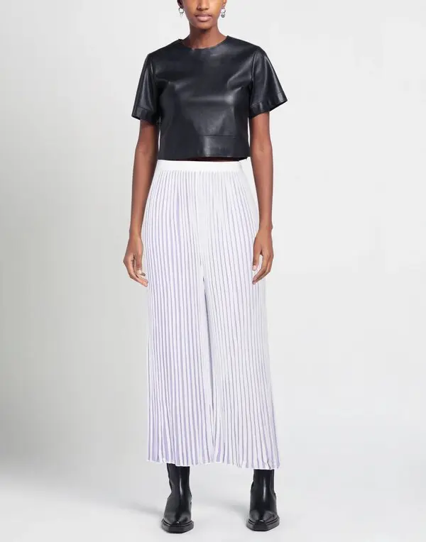 MAISON MARGIELA Two-tone Pleated Wide Leg Pants