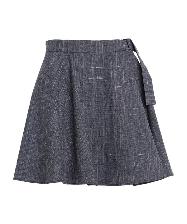 MAXCO. Max&co. Flared Mini Skirt With Buckle Detail