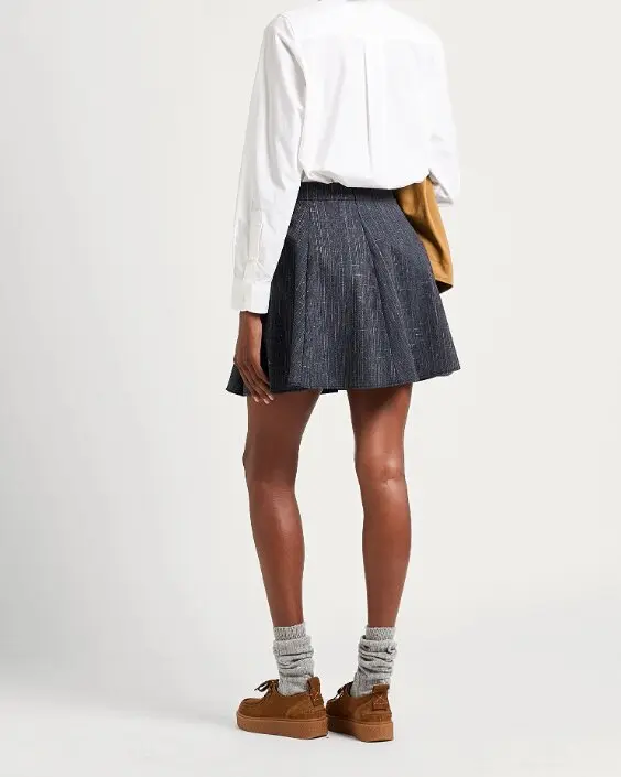 MAXCO. Max&co. Flared Mini Skirt With Buckle Detail