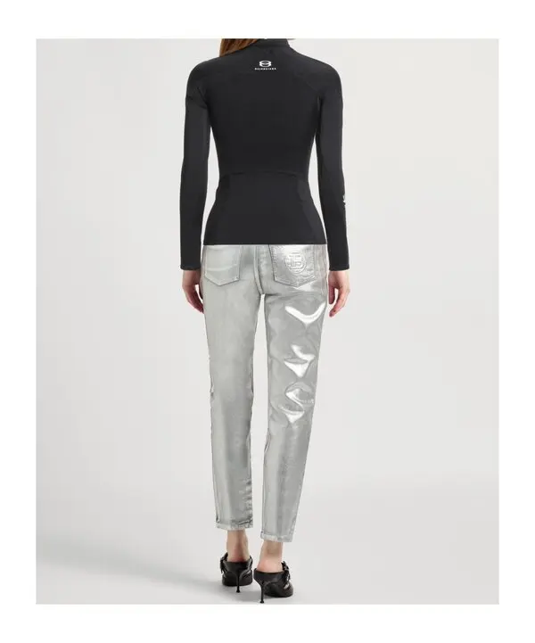 Balenciaga Logo Turtleneck T-shirt