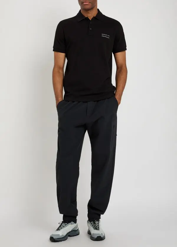 Moncler Logo-print Cotton Polo Shirt