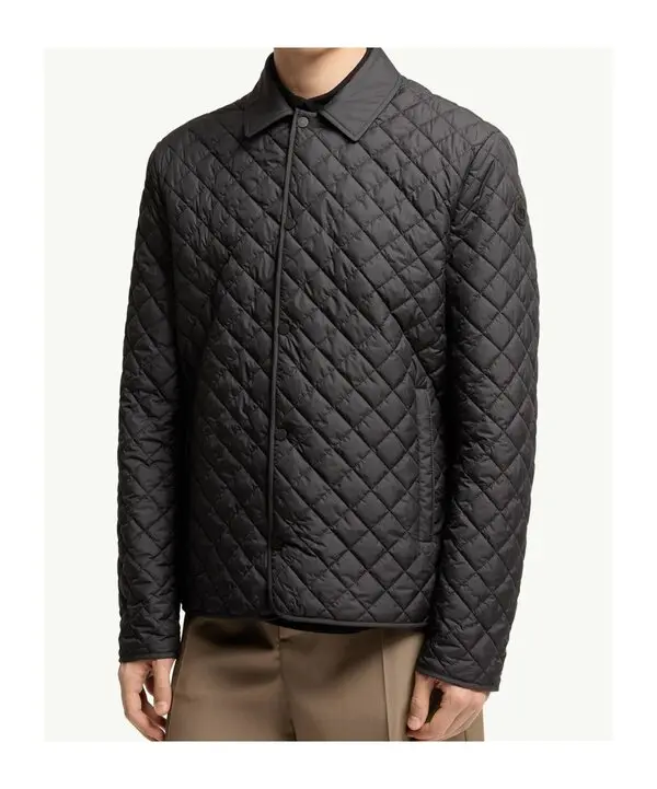 Moncler Diamond Quilted Padded Shirt Jacket