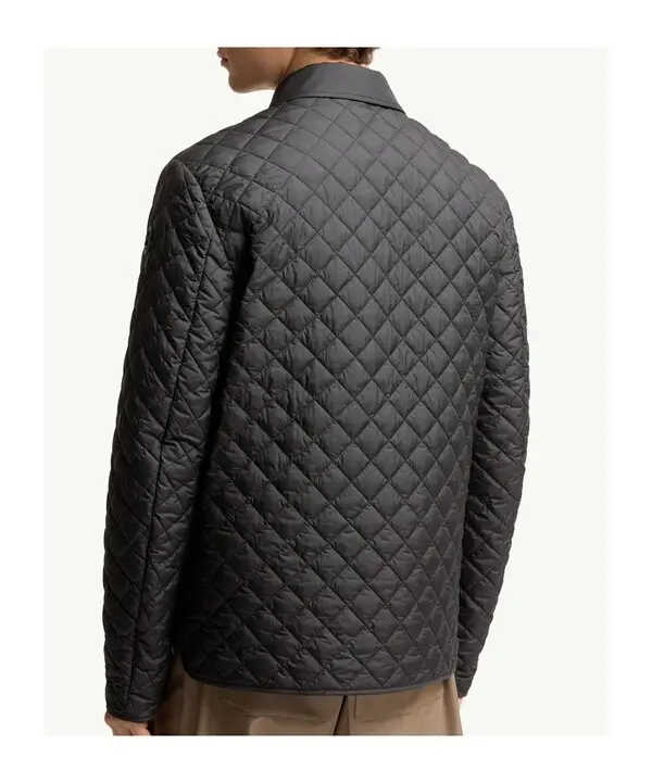 Moncler Diamond Quilted Padded Shirt Jacket