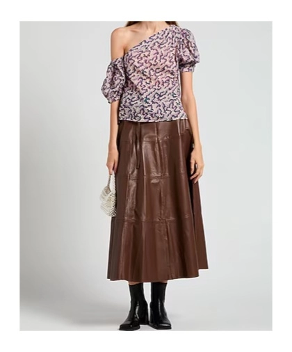 Isabel Marant Étoile One-shoulder Floral Print Top