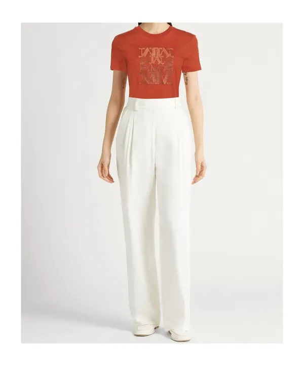 Max Mara Logo Crew Neck T-shirt - Brown