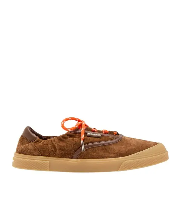 Moncler Vera Leisure Suede Sneakers - Brown