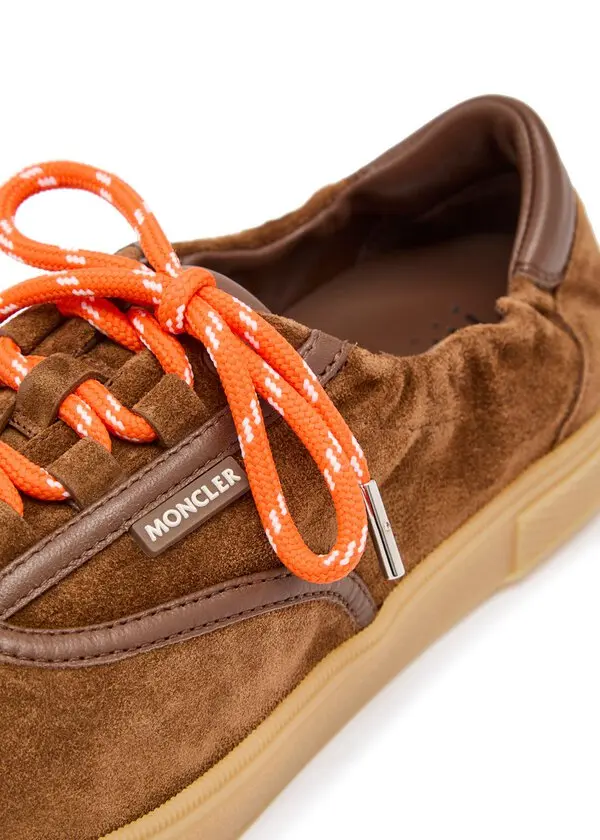 Moncler Vera Leisure Suede Sneakers - Brown