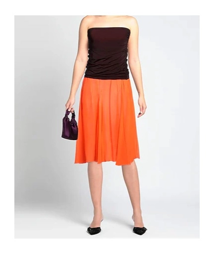 Tory Burch Two-tone Strapless Midi Dress