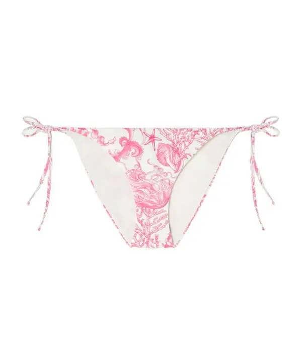 Versace Side-ties Bikini Bottom - White