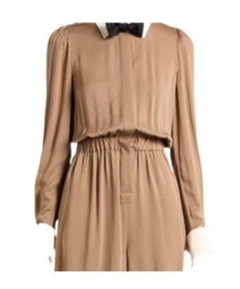 Max Mara Crepe Two-tone Playsuit