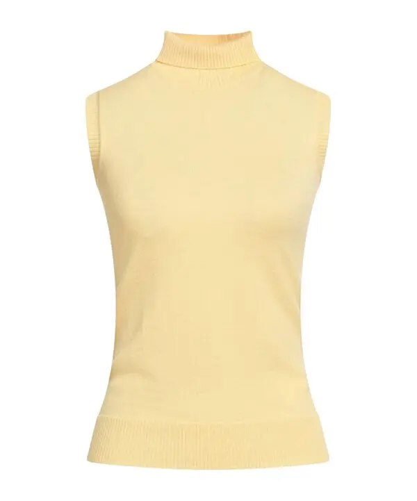 Sportmax Solid Knit Sleeveless Turtleneck