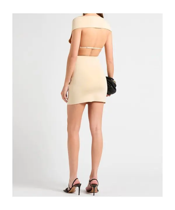 Jacquemus Short-sleeved Backless Mini Dress