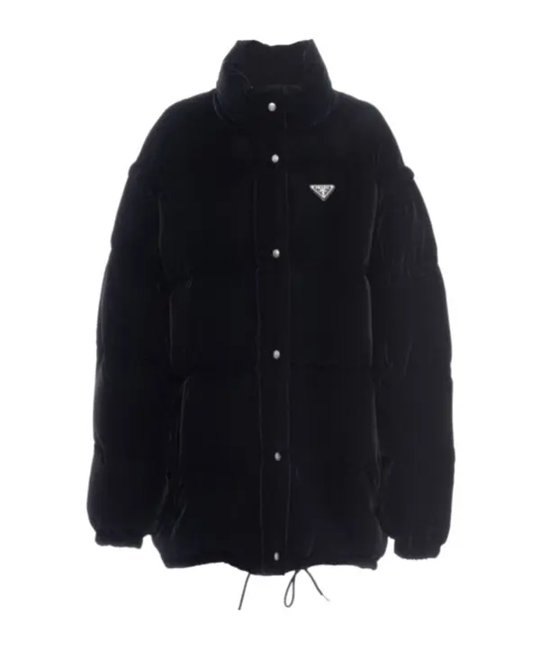 Prada Convertible Velvet Down Jacket