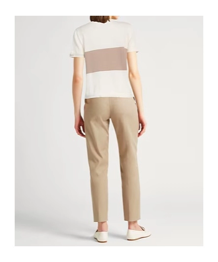 Max Mara Two-tone Crewneck T-shirt