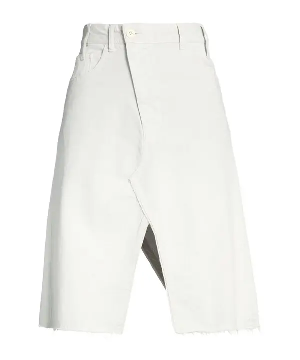 MAISON MARGIELA A-line Denim Skirt - White