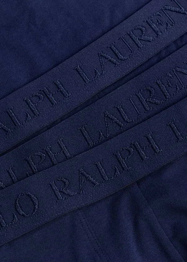 Polo Ralph Lauren Stretch-cotton Trunks Set Of Three