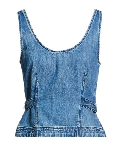 Rag & Bone Sleeveless Denim Top - Blue