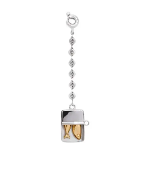 Loewe Fish Pendant Charm With Donut Chain