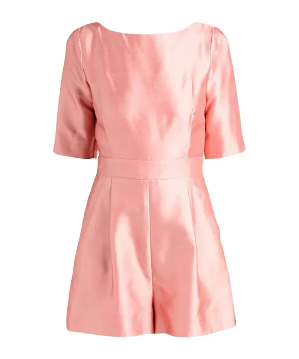 Max Mara Solid Short-sleeve Jumpsuit - Pink