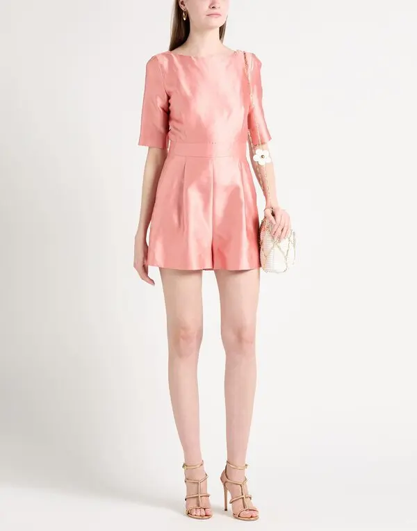 Max Mara Solid Short-sleeve Jumpsuit