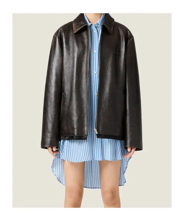 Miu Miu Nappa Leather Jacket