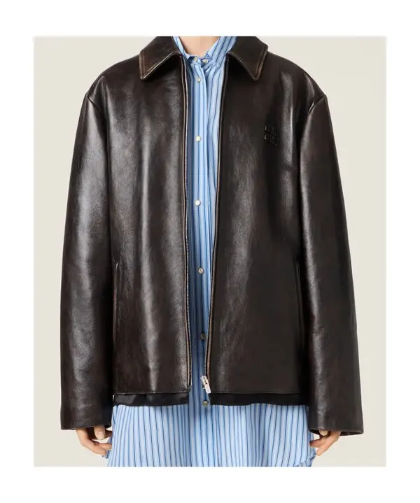 Miu Miu Nappa Leather Jacket