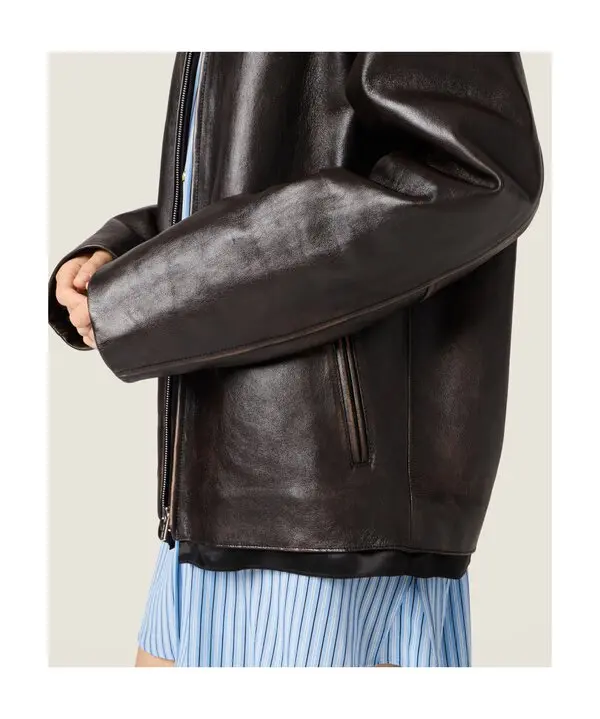 Miu Miu Nappa Leather Jacket