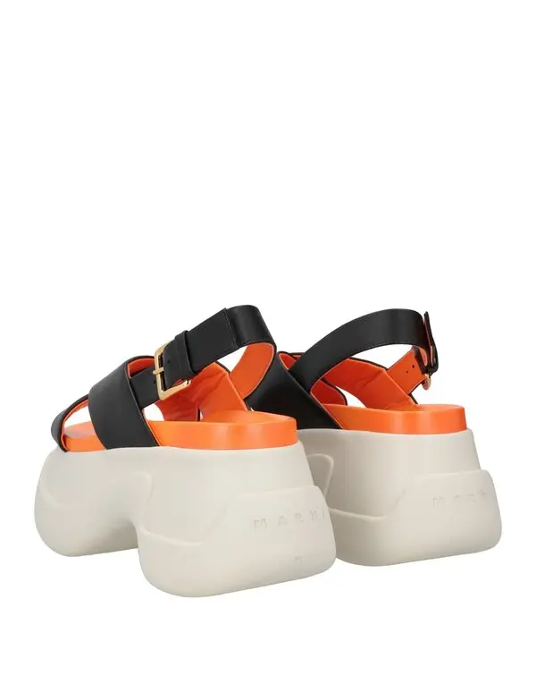Marni Leather Block Heel Sandals
