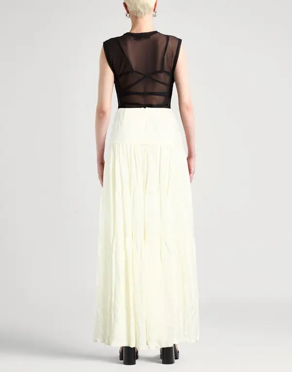 MAISON MARGIELA Satin Ruched A-line Skirt
