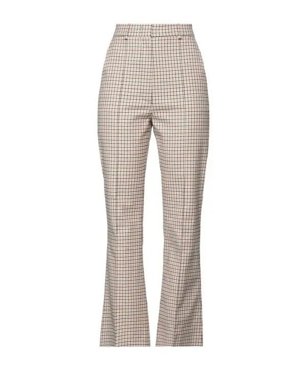 Sportmax Tartan Pattern Flare Trousers