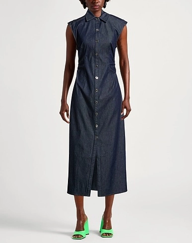 Rag & Bone Dark Wash Denim Shirt Dress