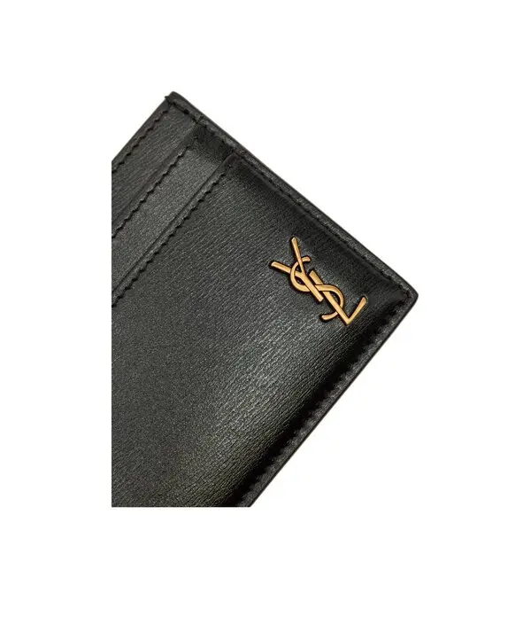 Saint Laurent Logo Leather Card Holder