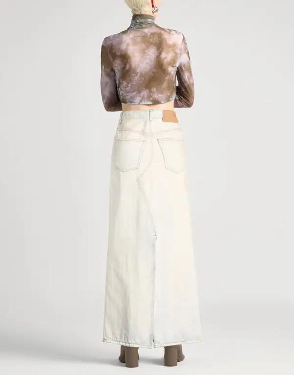 MAISON MARGIELA Tie-dye Flared Denim Skirt