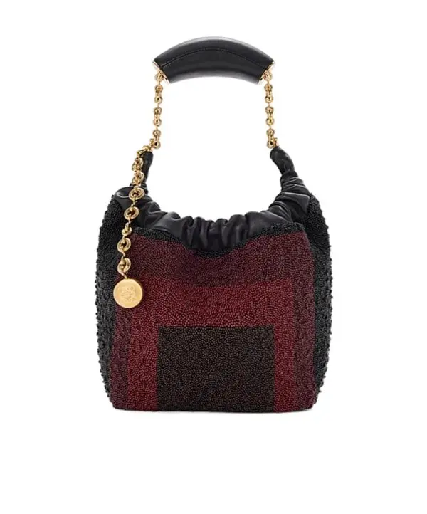 Loewe Mini Beaded Leather Squeeze Bag