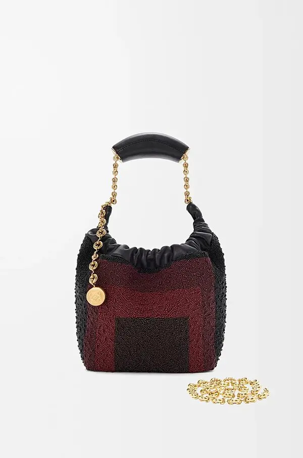 Loewe Mini Beaded Leather Squeeze Bag