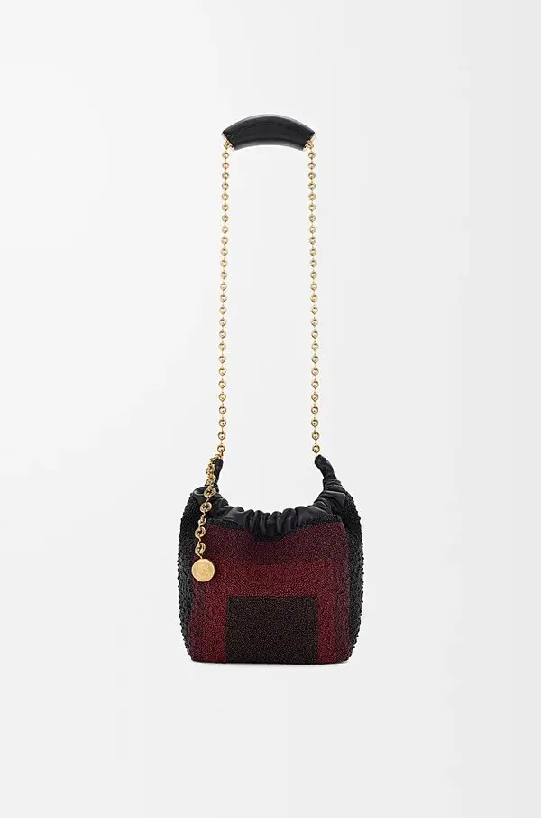 Loewe Mini Beaded Leather Squeeze Bag