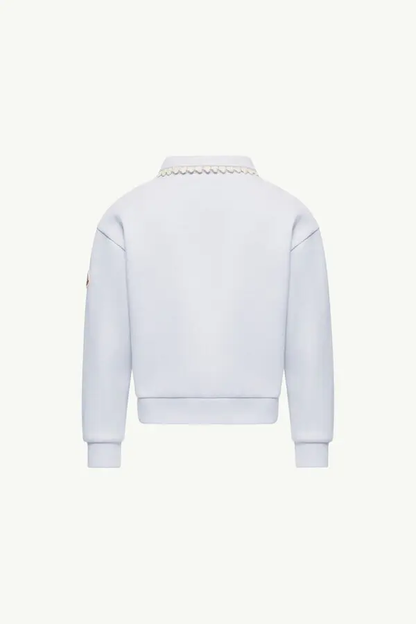 Moncler Cotton Fleece Sweatshirt With Collared Neckline