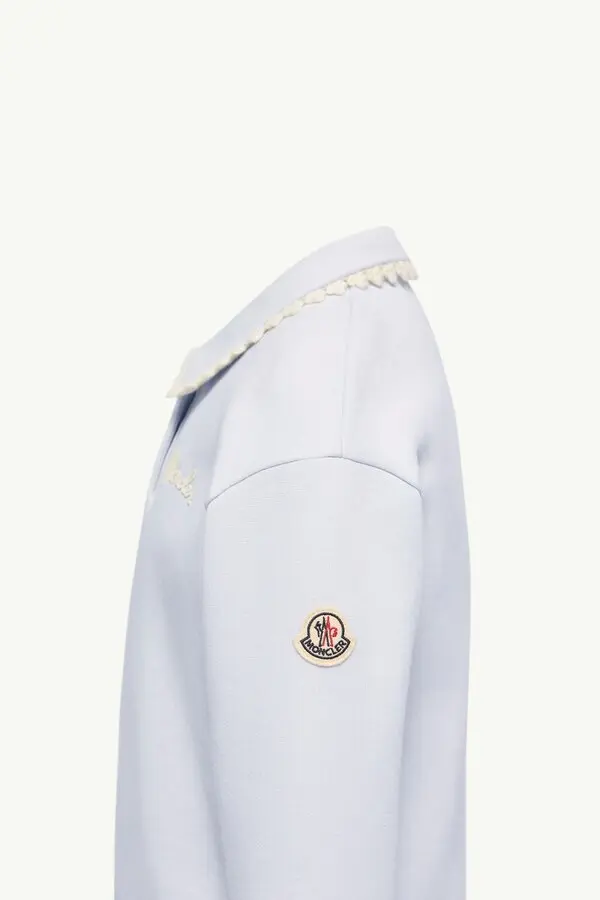 Moncler Cotton Fleece Sweatshirt With Collared Neckline