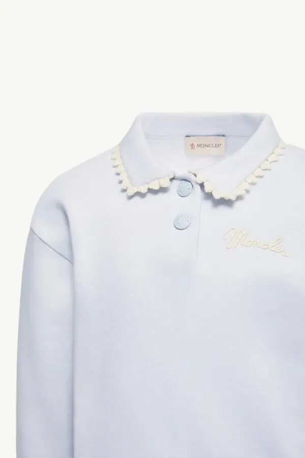 Moncler Cotton Fleece Sweatshirt With Collared Neckline